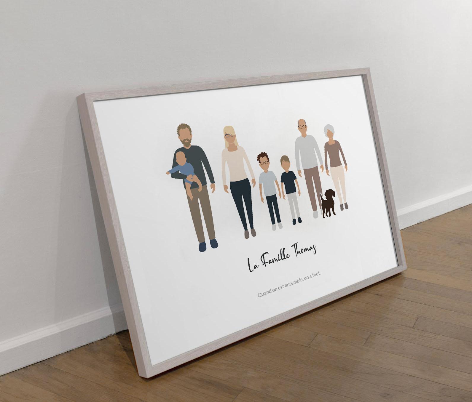 Créez un Portrait de Famille Personnalisé - Revellia