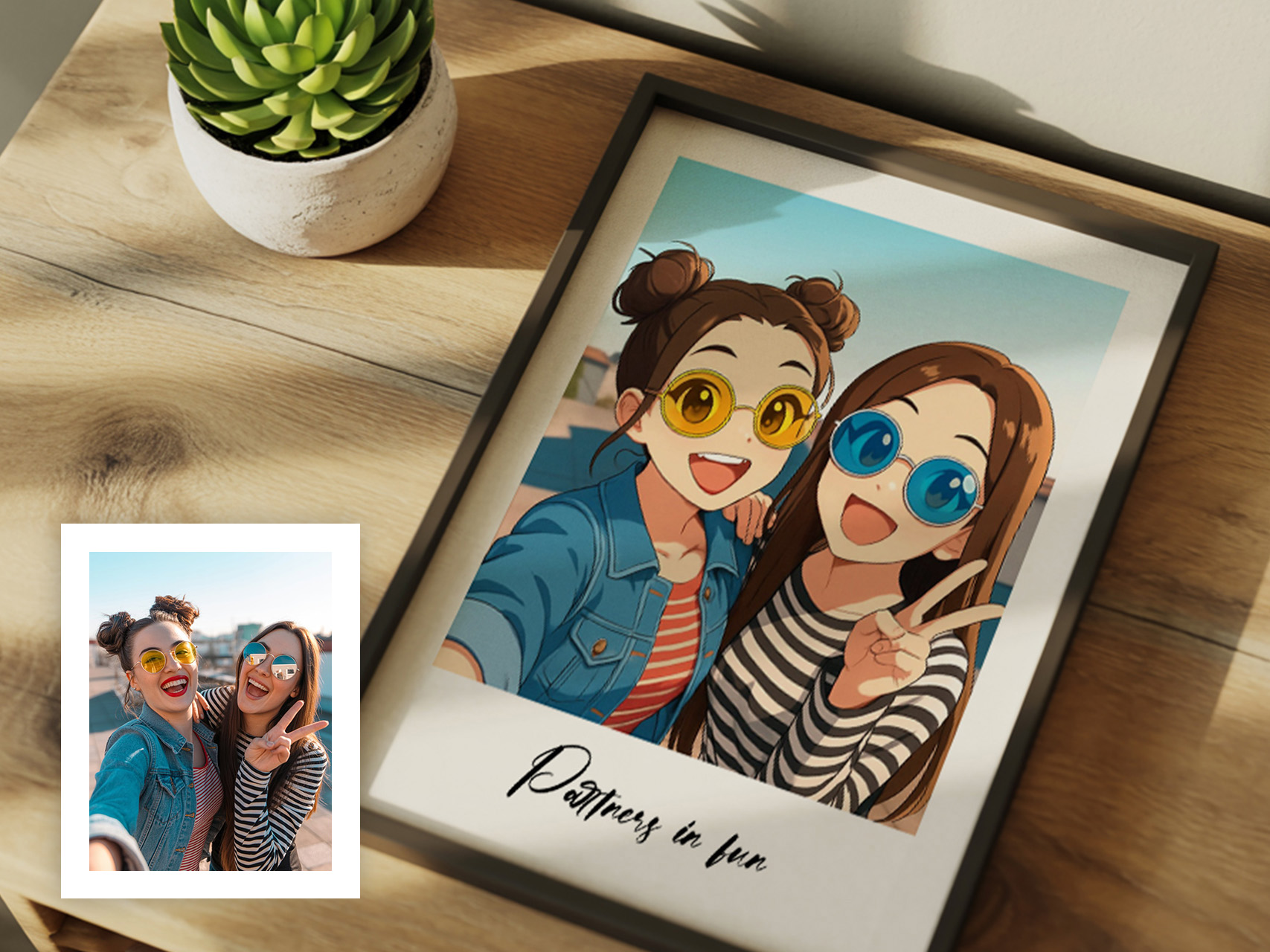 Custom Cartoon Portrait Poster - Revellia